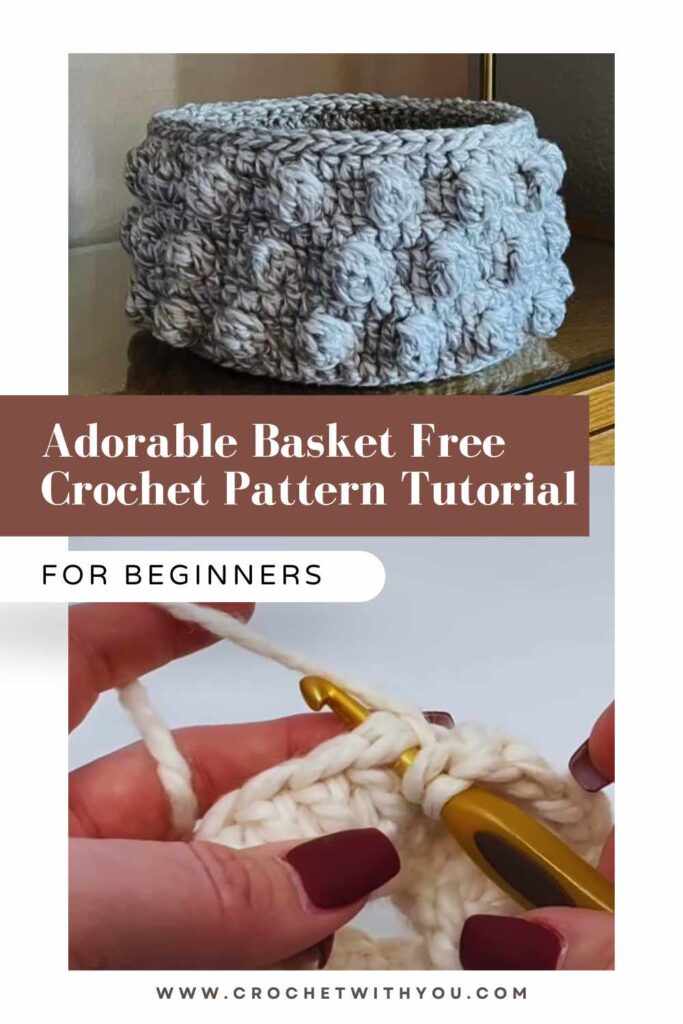 Adorable Basket Free Crochet Pattern Tutorial for Beginners