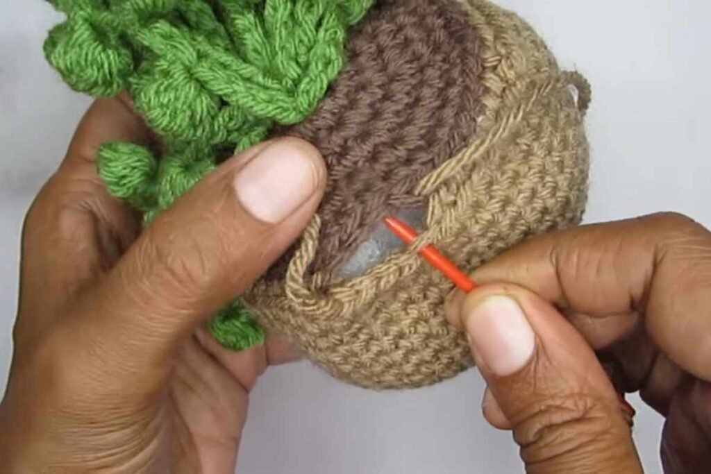 Crochet Your Own String of Pearls Hanging Plant