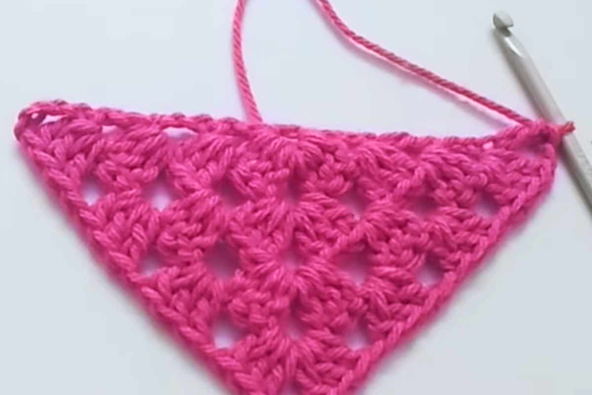 How to Crochet a Triangle Shawl for Beginners