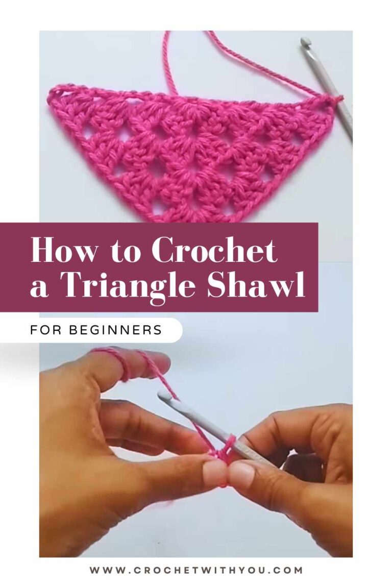 How to Crochet a Triangle Shawl for Beginners