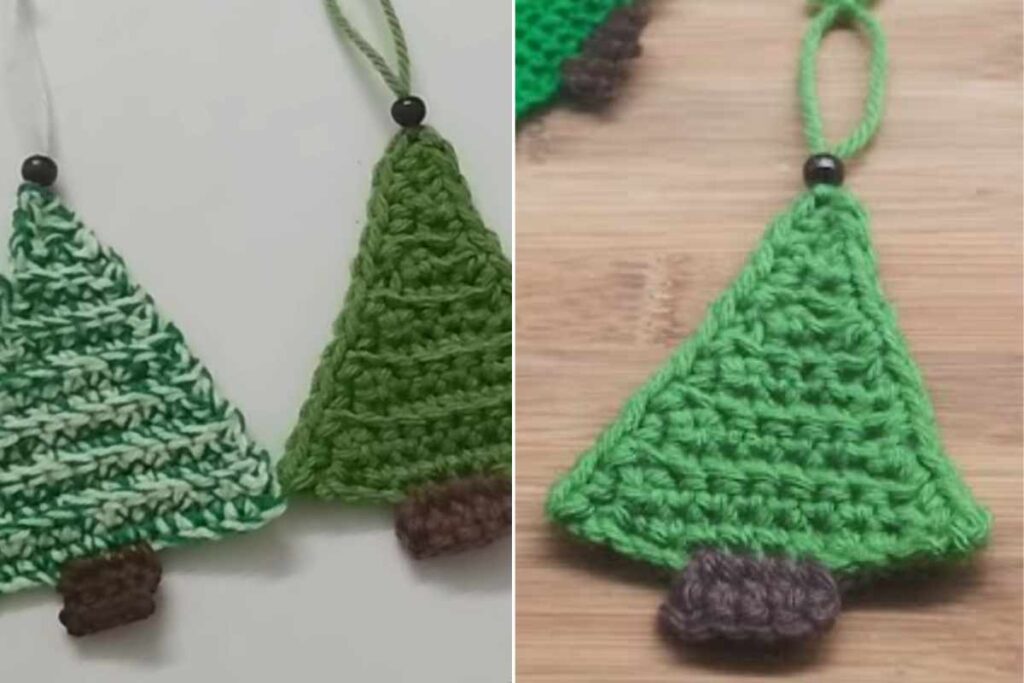 How to Crochet the Christmas Tree Ornaments