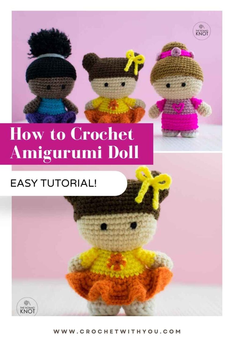 Easy Tutorial! How to Crochet Amigurumi Doll